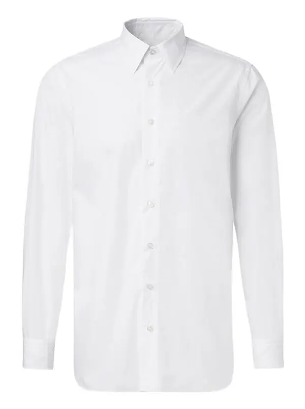LARDINI Cotton Poplin Shirt - White