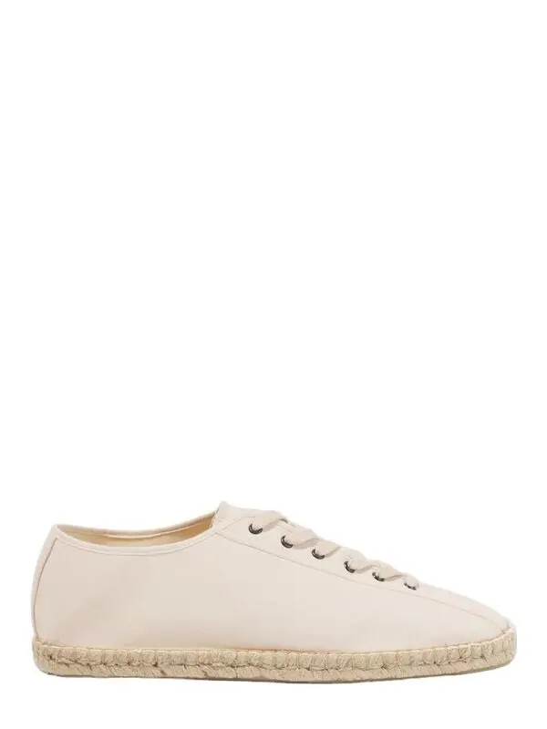 LEMAIRE Linoleum Canvas Espadrilles - White