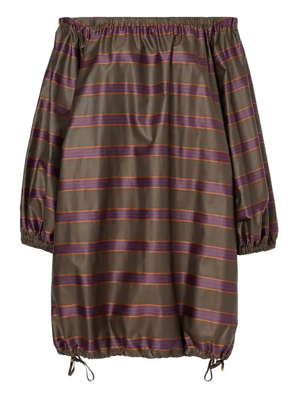 Max Mara Alcamo Cotton-blend Canvas Minidress - Multicoloured