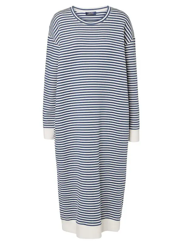 Max Mara Calla Striped Midi Dress - Blue