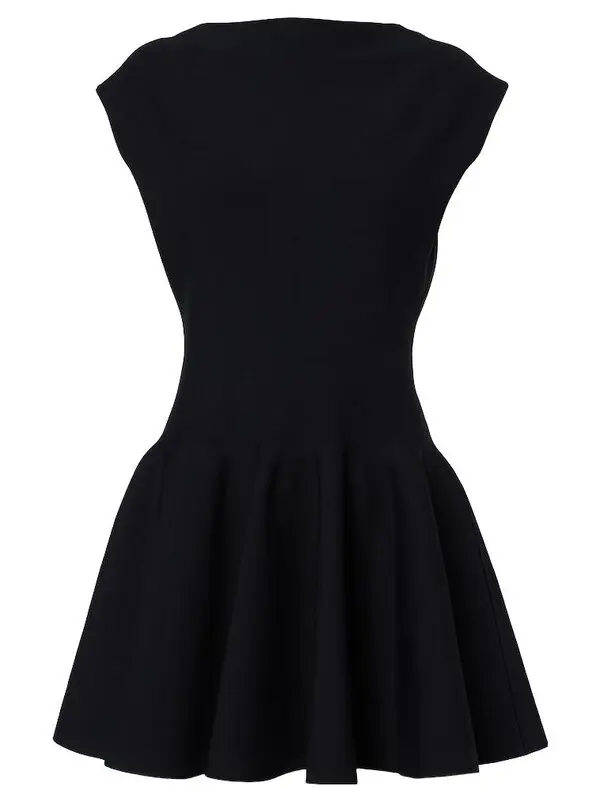 Alaïa Skater Mini Dress - Black