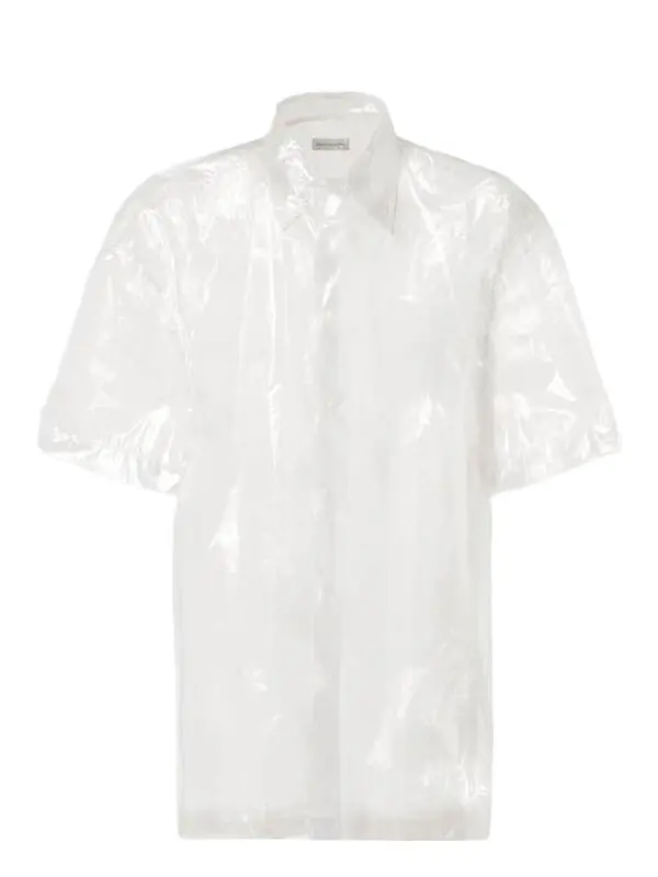 Dries Van Noten Sheer Bowling Shirt - Transparent