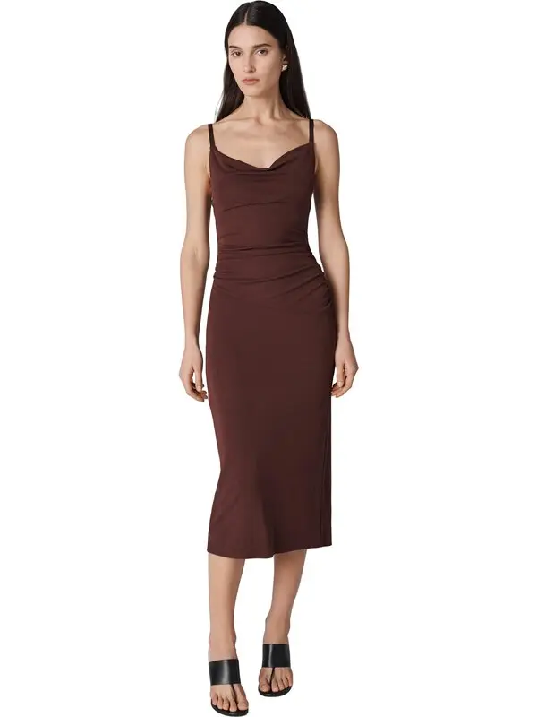 Diane Von Furstenberg Claudia Slip Dress - Chocolate