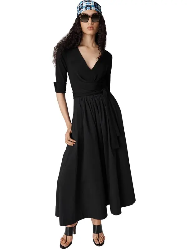 Diane Von Furstenberg Ballerina Wrap Dress - Black