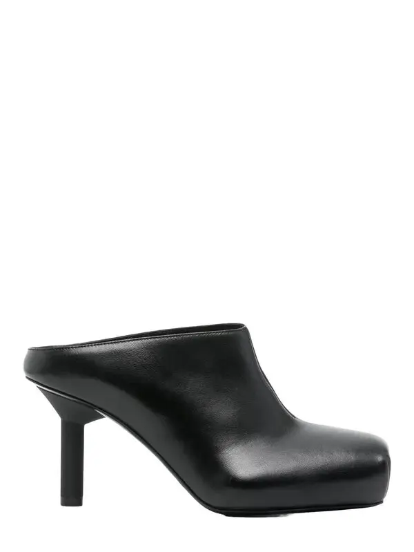 ALAINPAUL 70mm Leather Mules - Black