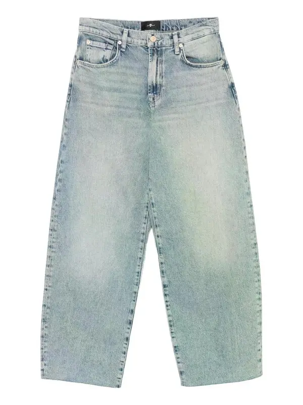 7 For All Mankind Barrel Leg Jeans - Blue