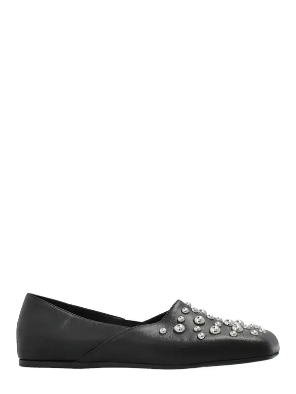 VIC MATIE Stud-embellished Ballerinas - Black