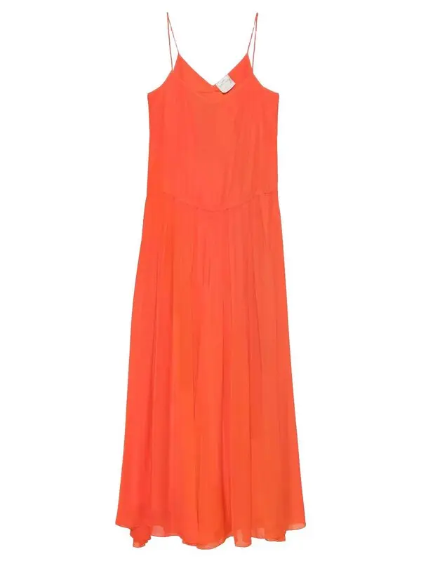 FORTE_FORTE Silk Maxi Dress - Orange