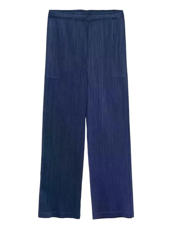 Issey Miyake Pleated Trousers - Blue