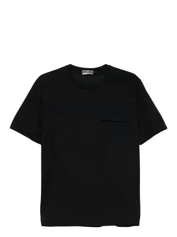 Herno Logo-debossed T-shirt - Black