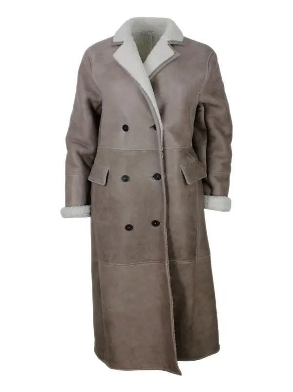 Antonelli Firenze Florence Shearling Coat - Beige