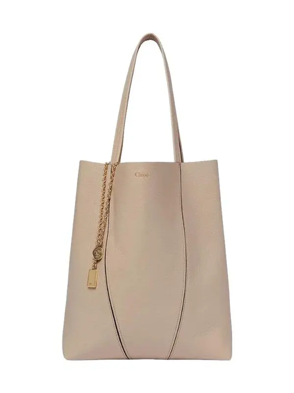 Chloé - CHLOÉ Spin Tote Bag In Grained Leather
