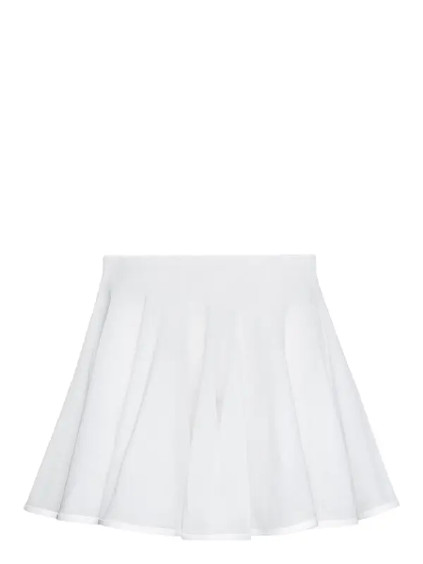 Alaïa Cotton Skater Mini Skirt - White