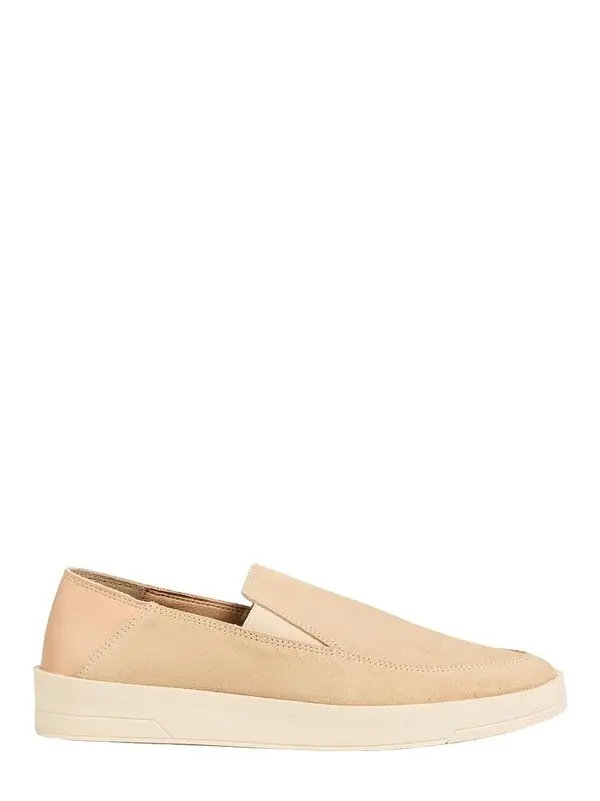 Frescobol Carioca Suede Collapsible-heel Loafers - Sand