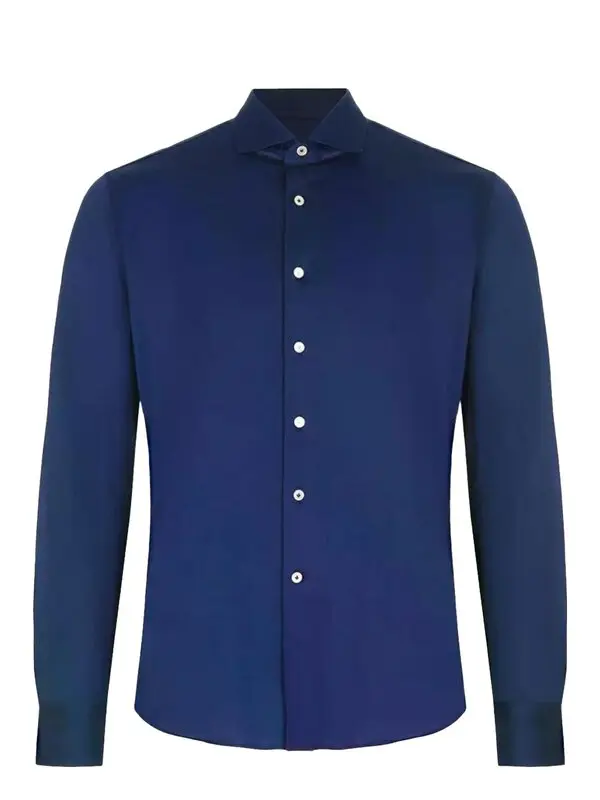 ALESSANDRO GHERARDI Cutaway Collar Shirt - Blue