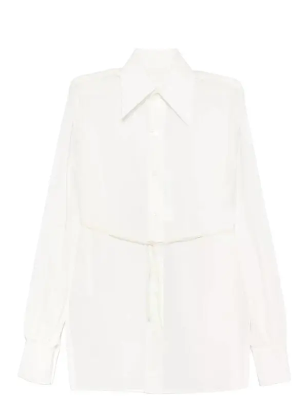 MAISON MARGIELA Silk Shirt - Neutrals