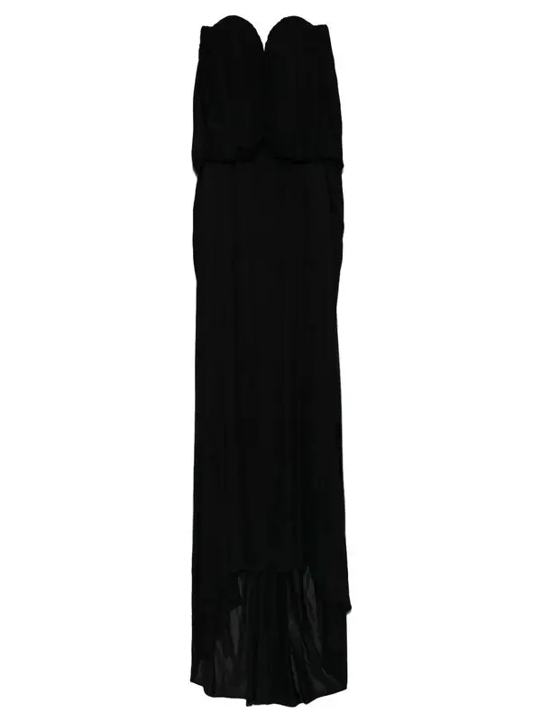 Giuseppe Di Morabito Drape-detail Maxi Gown - Black