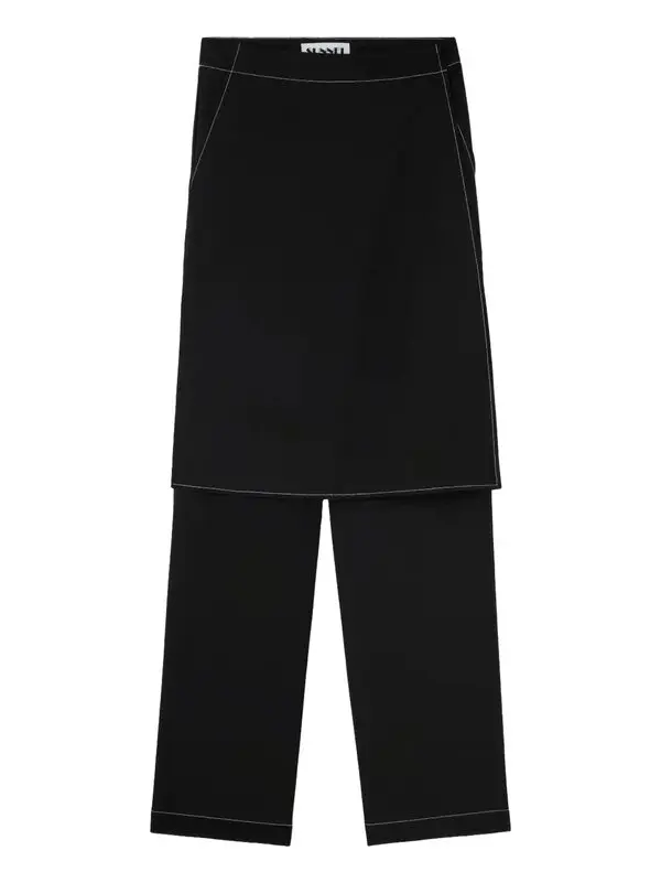 Sunnei Layered-design Trousers - Black