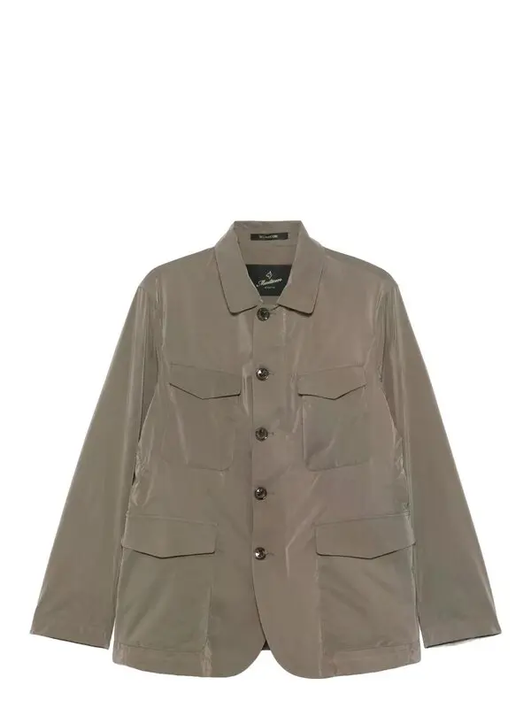 MONTECORE Classic-collar Shirt Jacket - Neutrals
