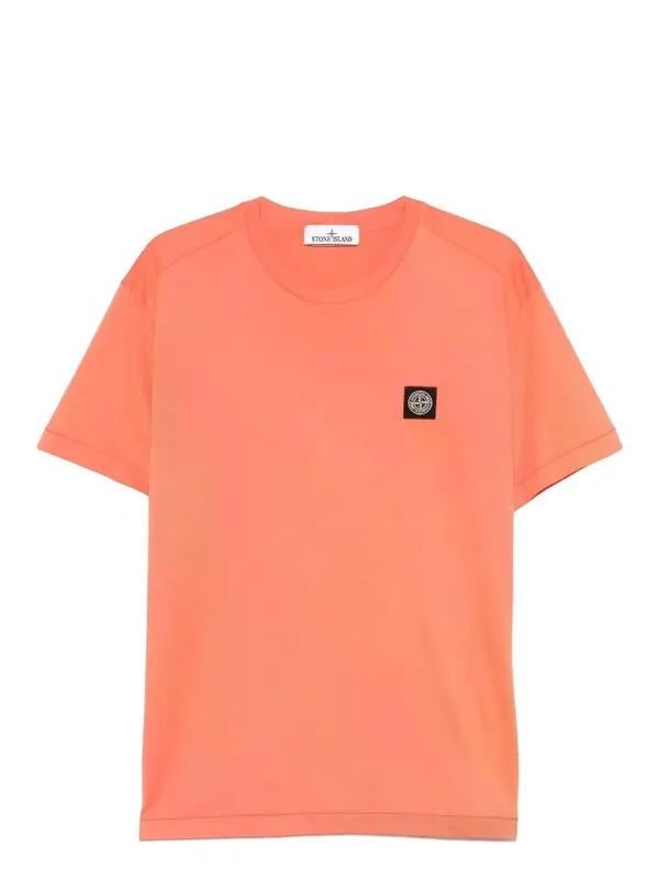 Stone Island Cotton Jersey T-shirt - Orange