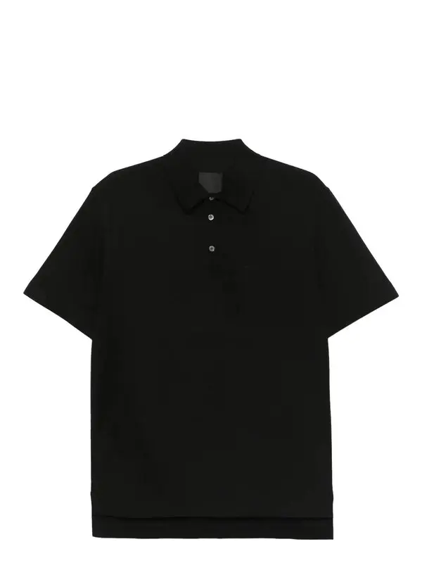 Givenchy Logo-embroidered Cotton Polo Shirt - Black