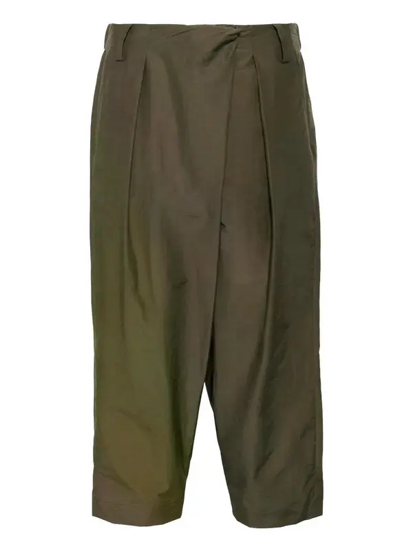 Gaze De Lin Gdel Drop-crotch Trousers - Green