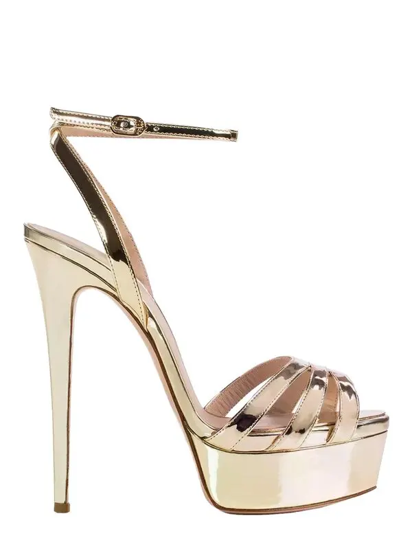 LE SILLA 140mm Lola Sandals - Gold