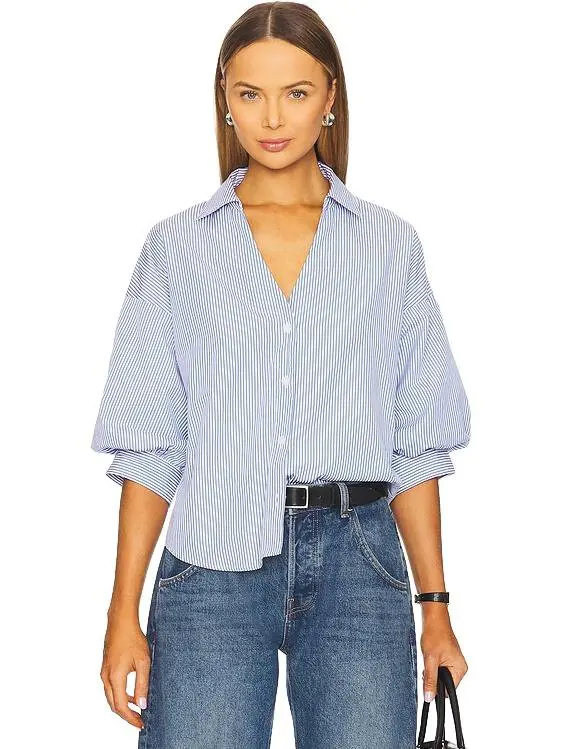 Brochu Walker Kate Shirt - Blue Stripe
