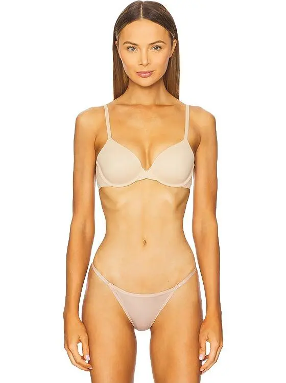 Calvin Klein Perfectly Fit T-shirt Bra In Neutral - Ceder