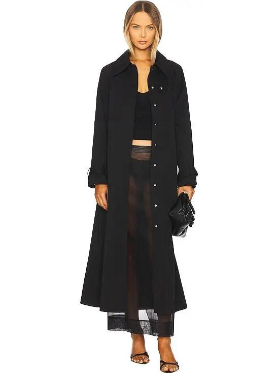 IVY OAK Clementine Duster Coat - Black
