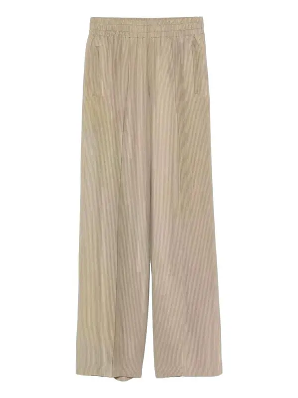 GOLDEN GOOSE Striped Trousers - Neutrals