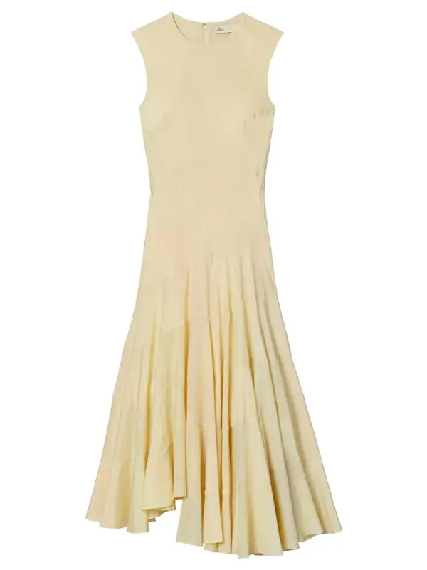 Tory Burch Flared Midi Dress - Neutrals