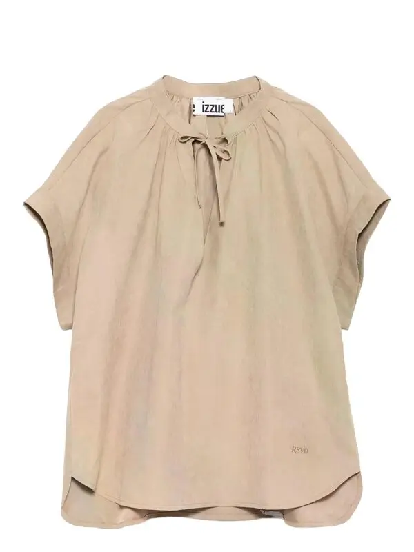 Izzue V-neck Blouse - Neutrals