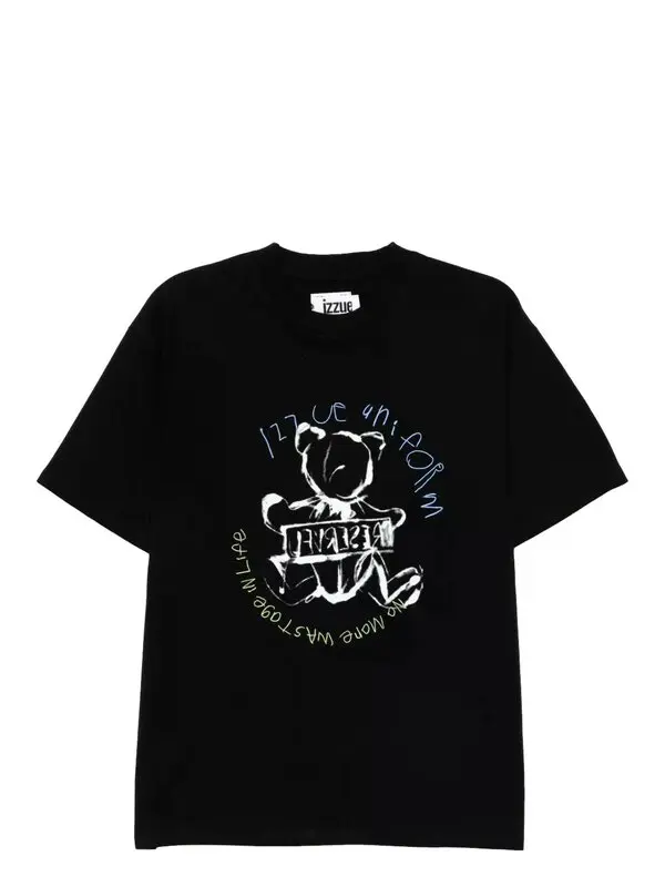 Izzue Graphic-print T-shirt - Black