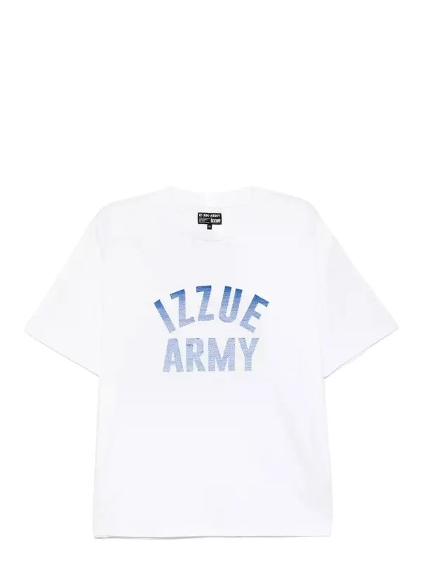 Izzue Logo-embrodiered T-shirt - White