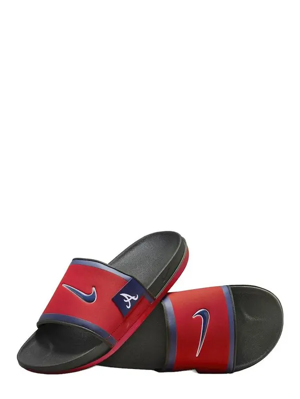 Nike Offcourt Slide Atlanta Braves - Sport Red/dark Smoke Grey/midnight Navy Blue