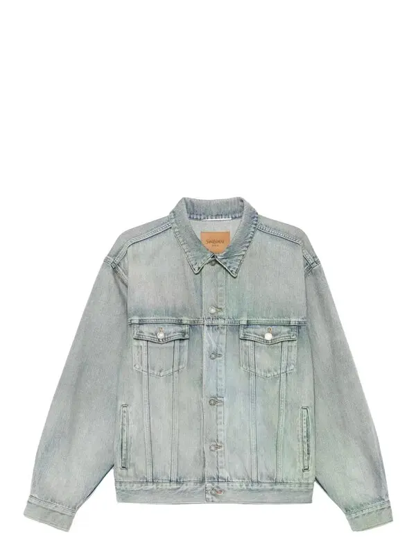 Saint Laurent Denim Trucker Jacket - Blue