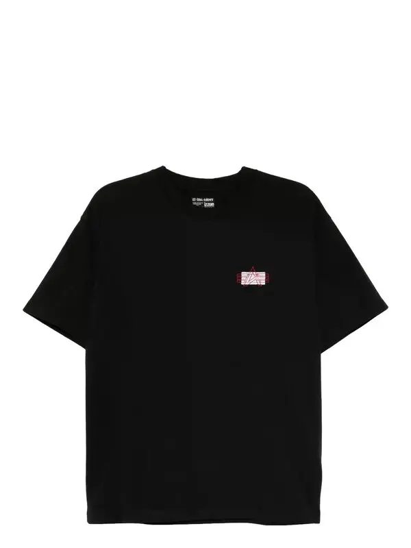 Izzue Logo-embroidered T-shirt - Black