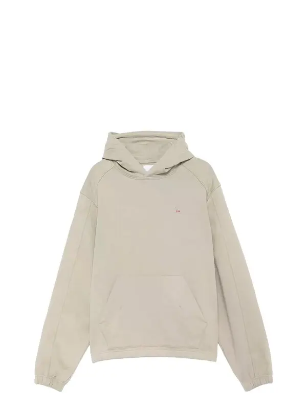 ROA Logo-embroidered Hoodie - Neutrals