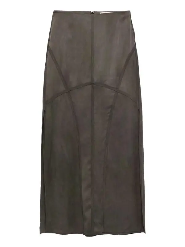 YEHUAFAN Paneled Skirt - Neutrals
