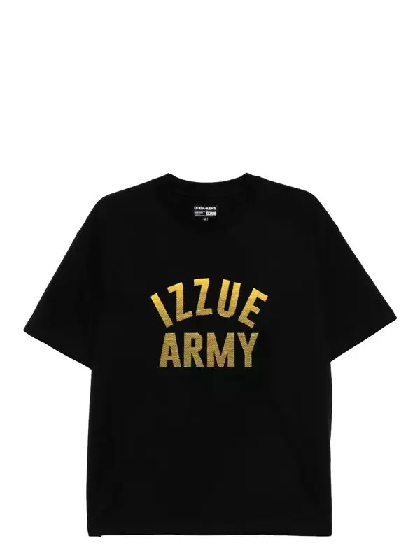 Izzue Embroidered Logo T-shirt - Black