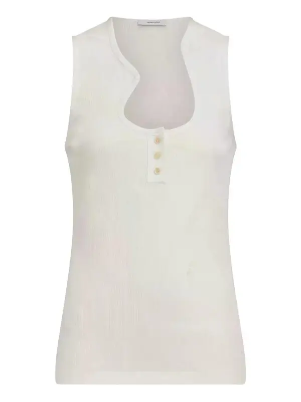 FERRAGAMO Cotton Vest - White