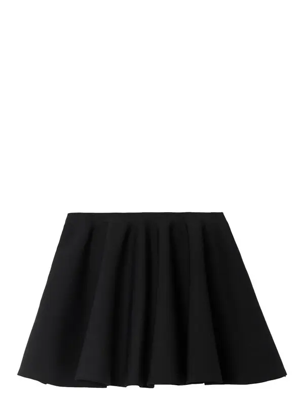 Alaïa Pleated Mini Skirt - Black