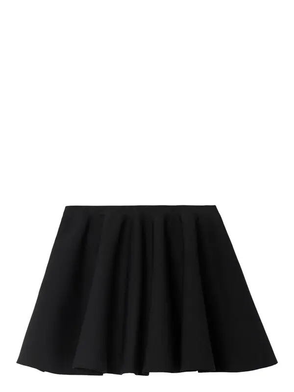 Alaïa Pleated Mini Skirt - Black