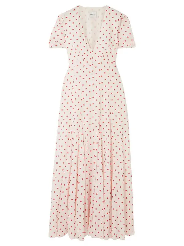 Posse Paloma Polka-dot Maxi Dress - Cream