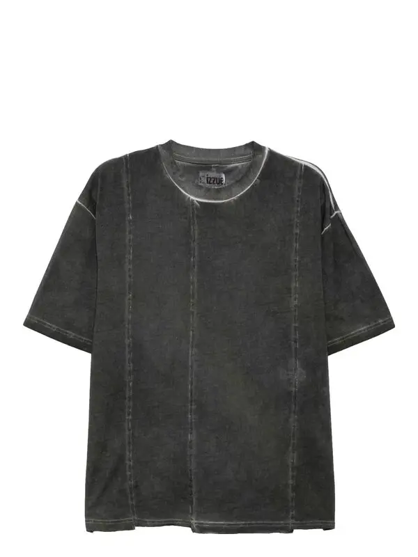 Izzue Asymmetric Hem T-shirt - Grey