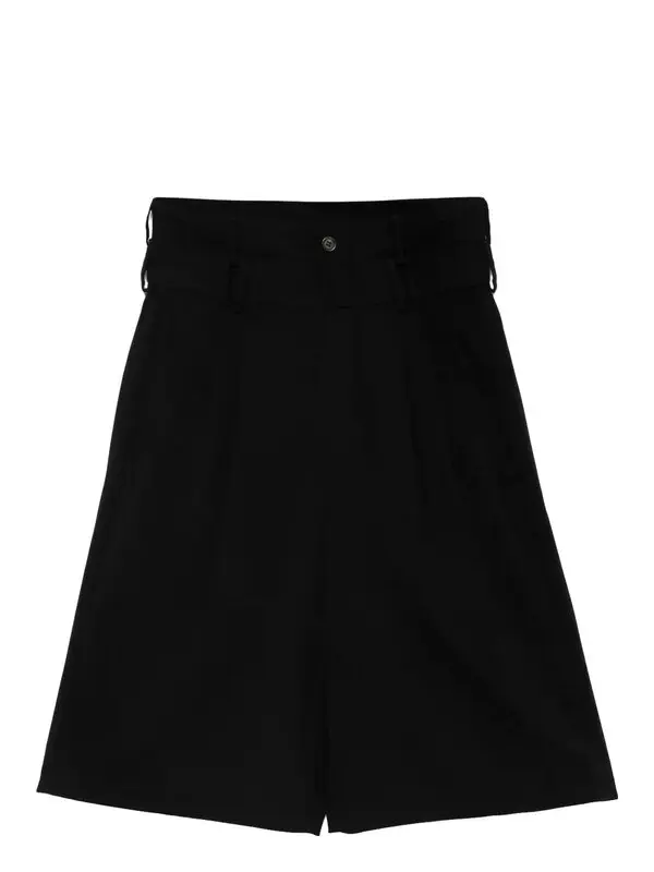 NAMACHEKO Double Waistband Shorts - Black
