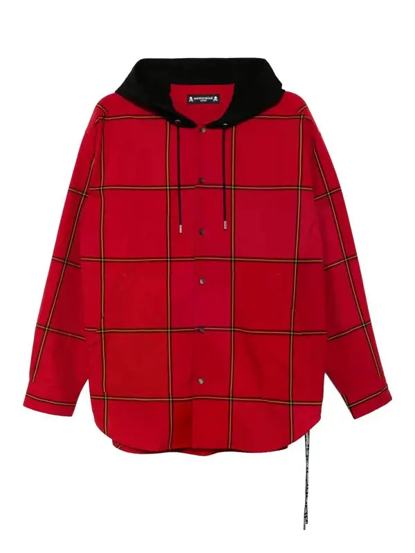 MASTERMIND WORLD Hooded Shacket - Red