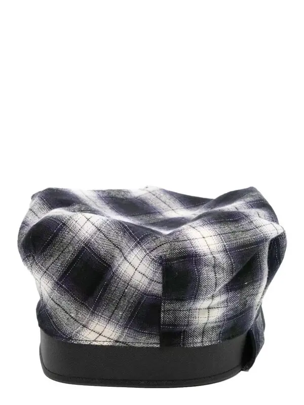 JUNTAE KIM Scarf Tie-neck Beret - Blue