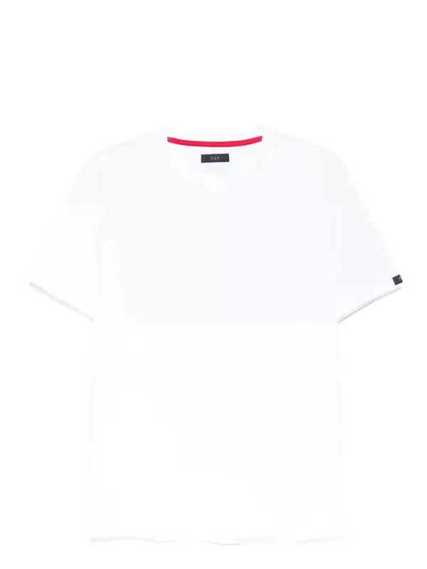 FAY Logo-patch T-shirt - White